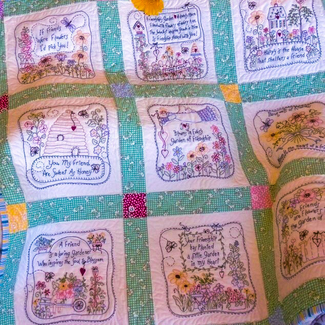 Friendship's Garden Quilt - Show Model