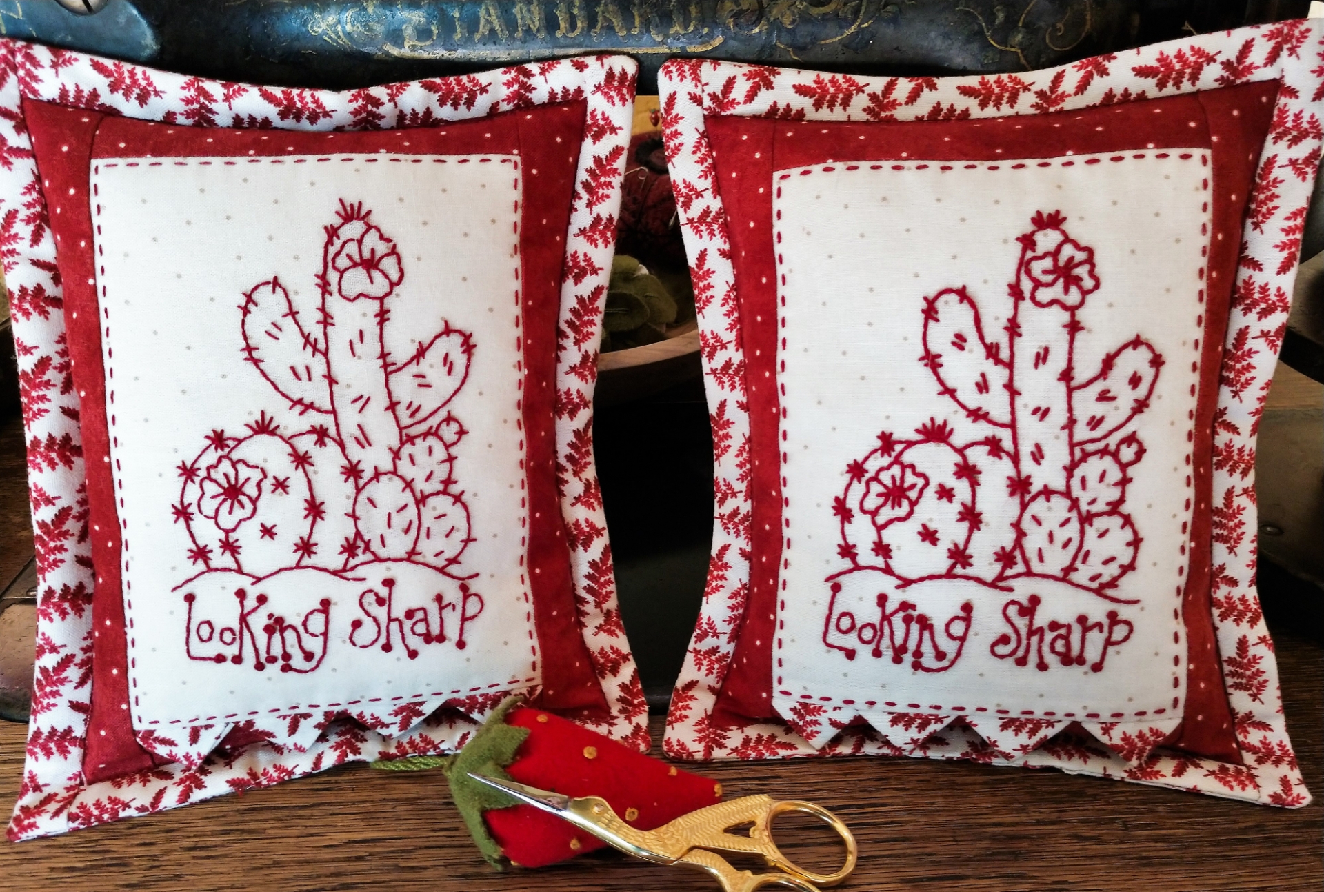 Looking Sharp Pin Cushion - Hand Embroidery Pattern - Download