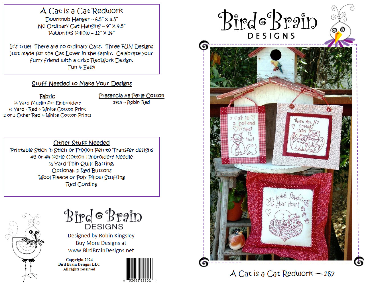A Cat is a Cat - Hand Embroidery Pattern - Download