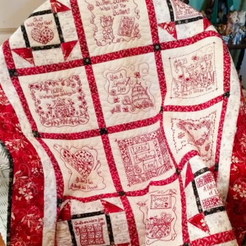 Unique and Creative RedWork Designs, RedWork Patterns and Embroidery Kits