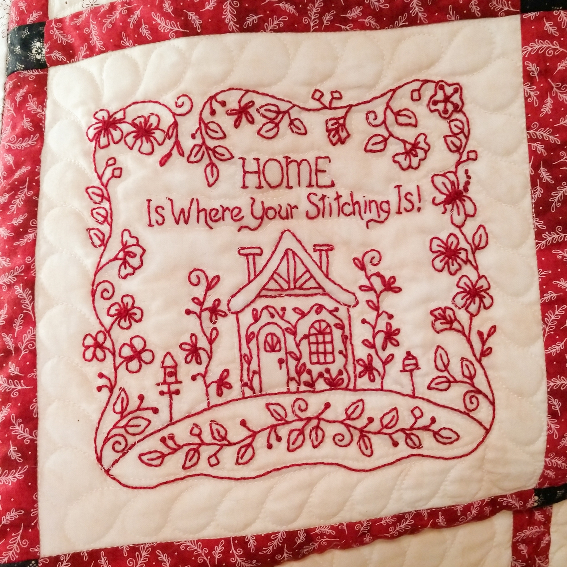 Stitchin' Wisdom Quilt - Hand Embroidery Pattern - Download