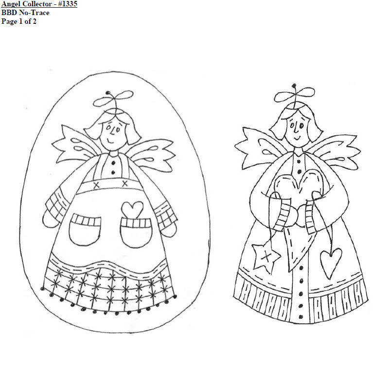 Angel Collector - Hand Embroidery Pattern - Download