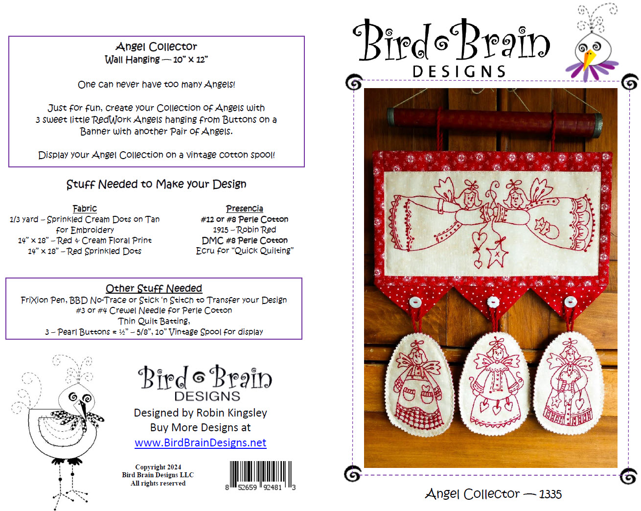 Angel Collector - Hand Embroidery Pattern - Download