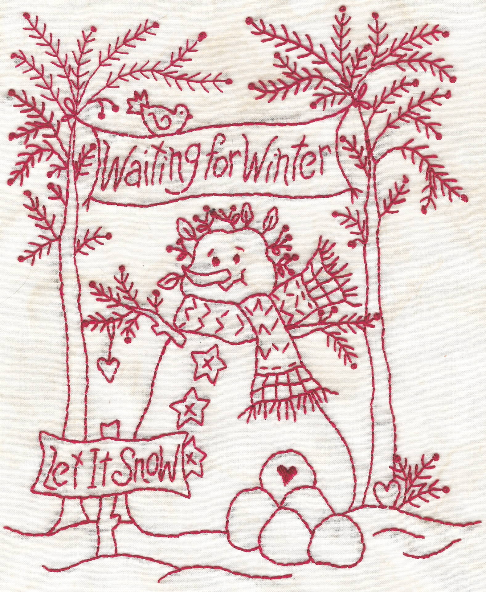 Welcome Winter - Hand Embroidery Pattern - Shipped