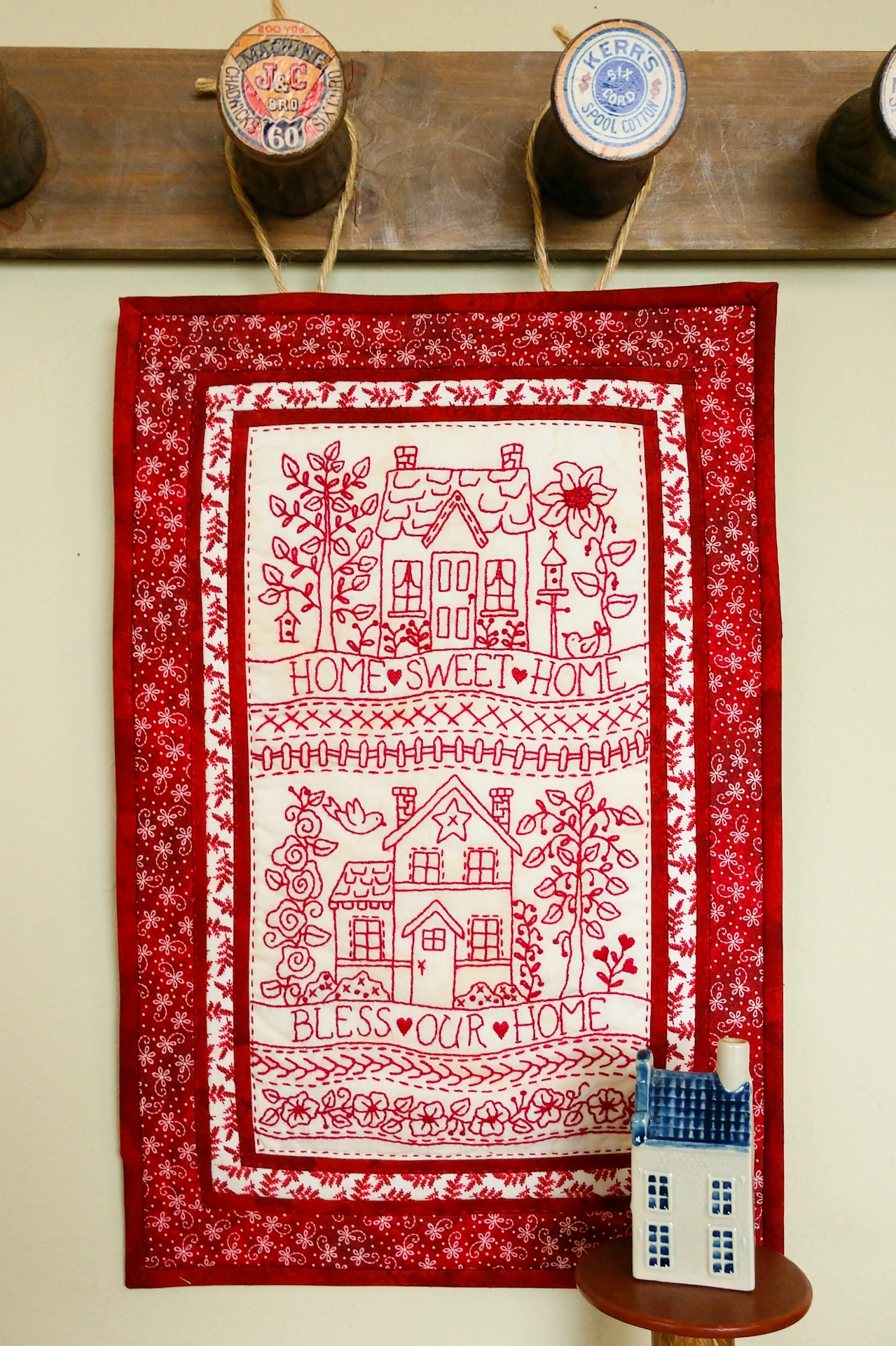 Home Sweet Home - Machine Embroidery Pattern - Shipped