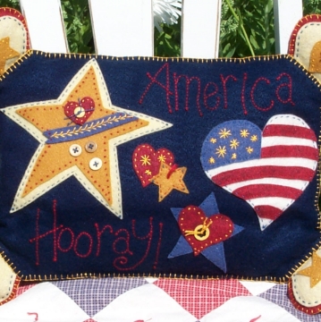 Wool Applique Designs, Patterns and Kits for Penny Rugs