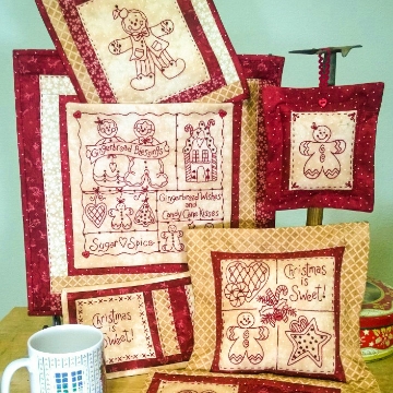 Unique and Creative RedWork Designs, RedWork Patterns and Embroidery Kits