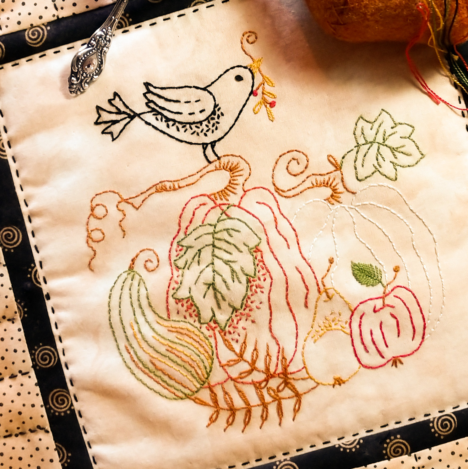 Autumn Harvest - Hand Embroidery Complete Kit