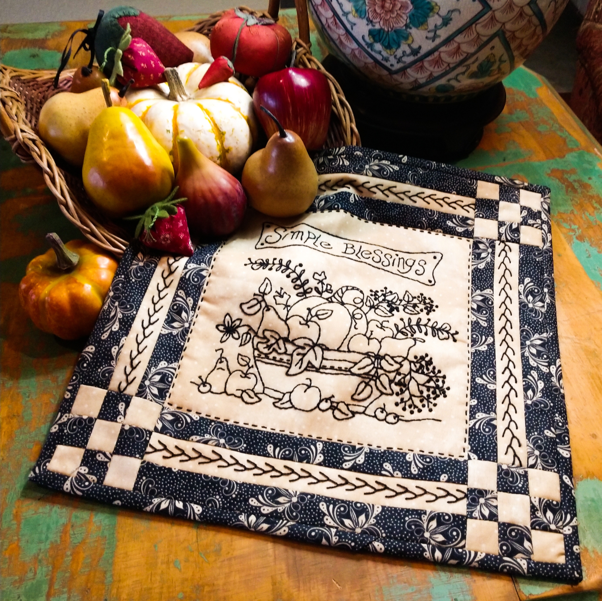 Simple Blessings - Hand Embroidery Complete Kit