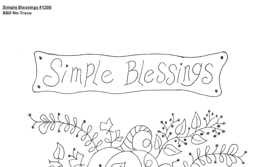 Simple Blessings - Hand Embroidery Complete Kit