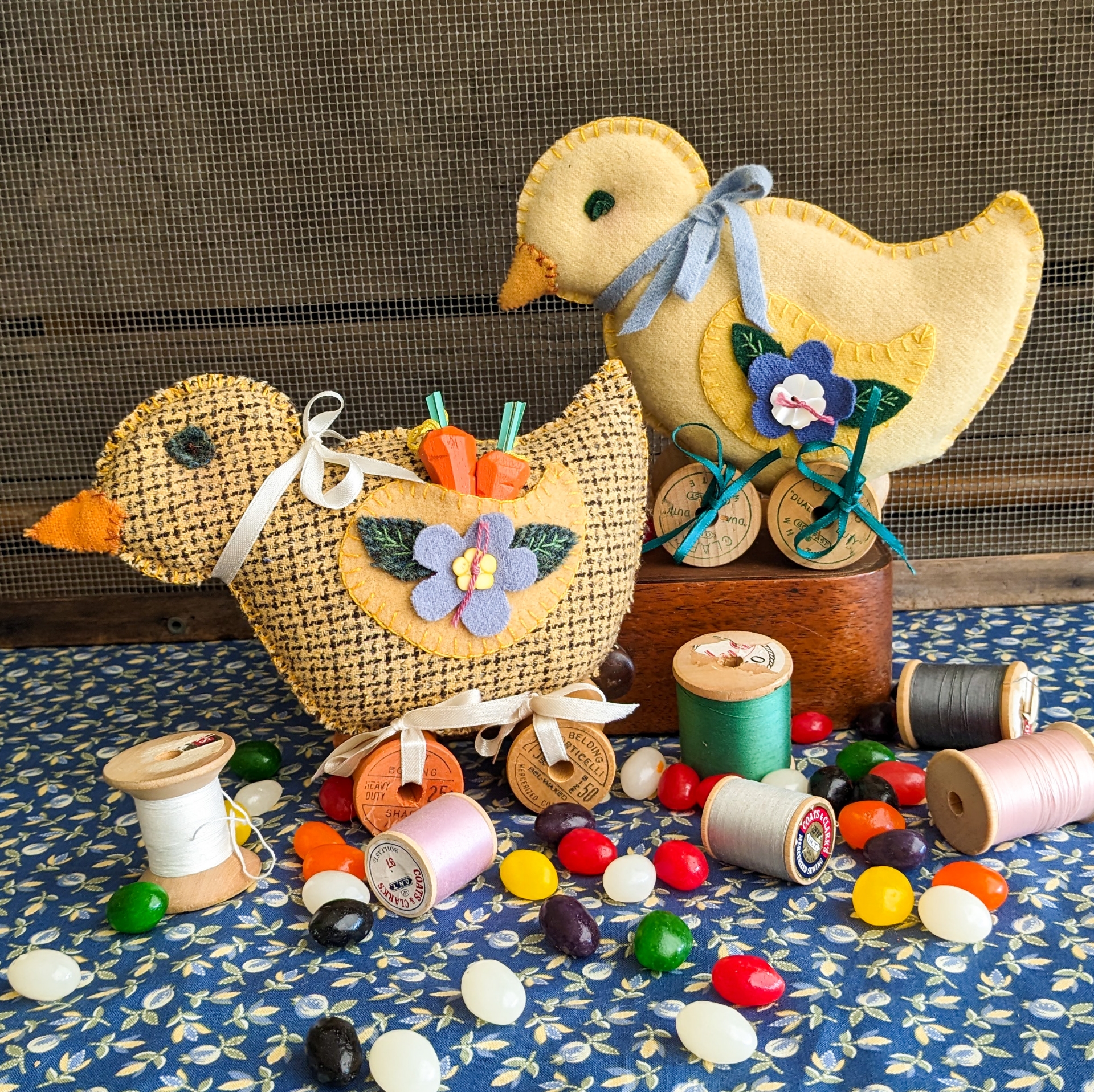 Spool Critters - Wool Applique Complete Kit