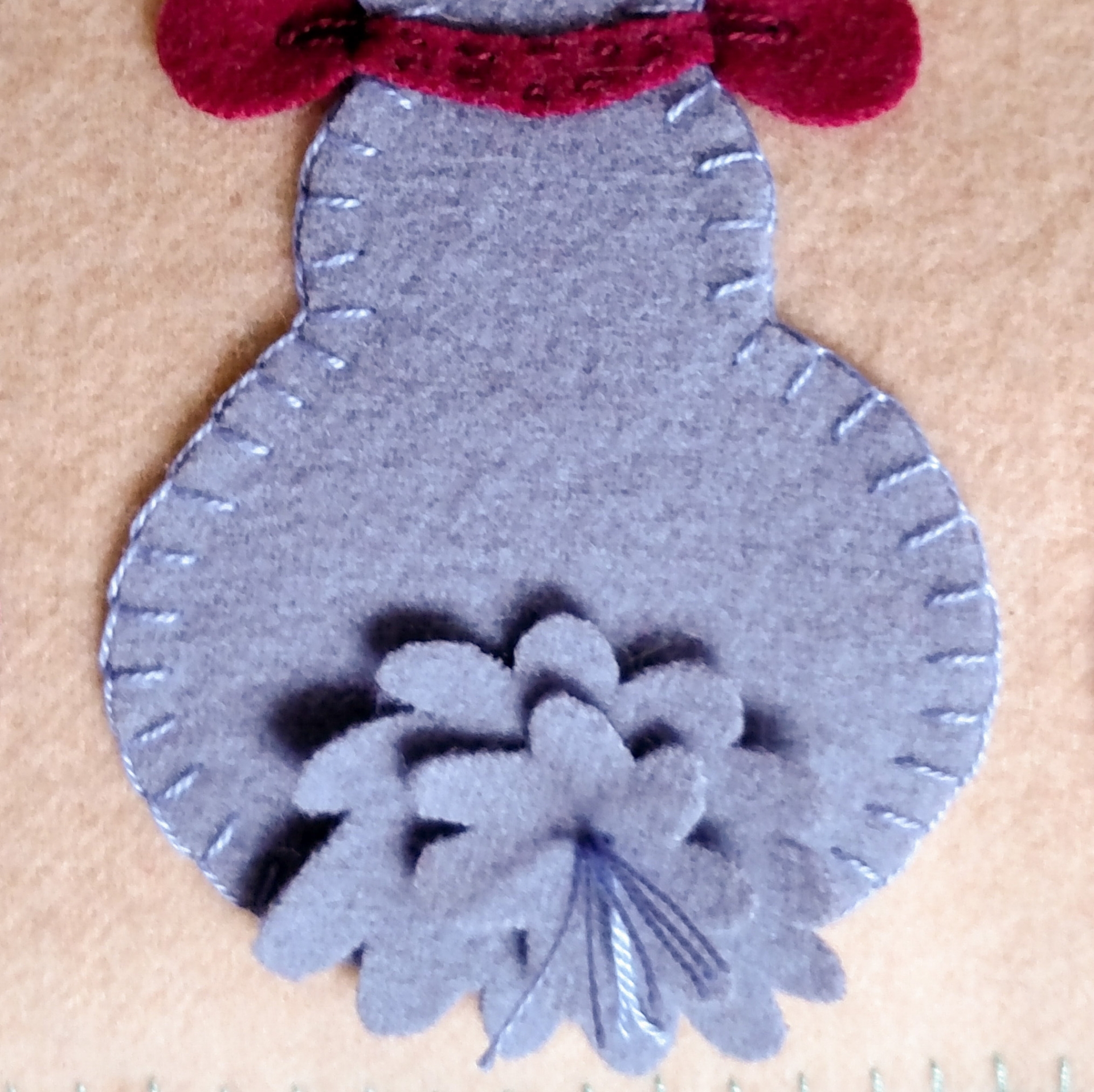 Bunny Tails - Wool Applique Pattern - Shipped