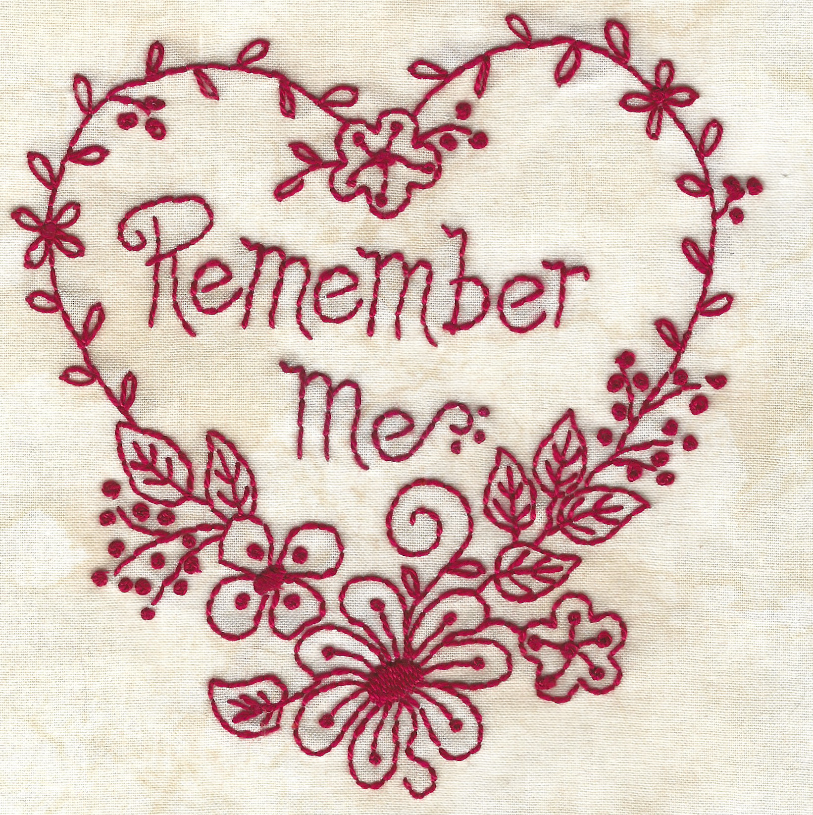 Remember Me Hand Embroidery Complete Kit