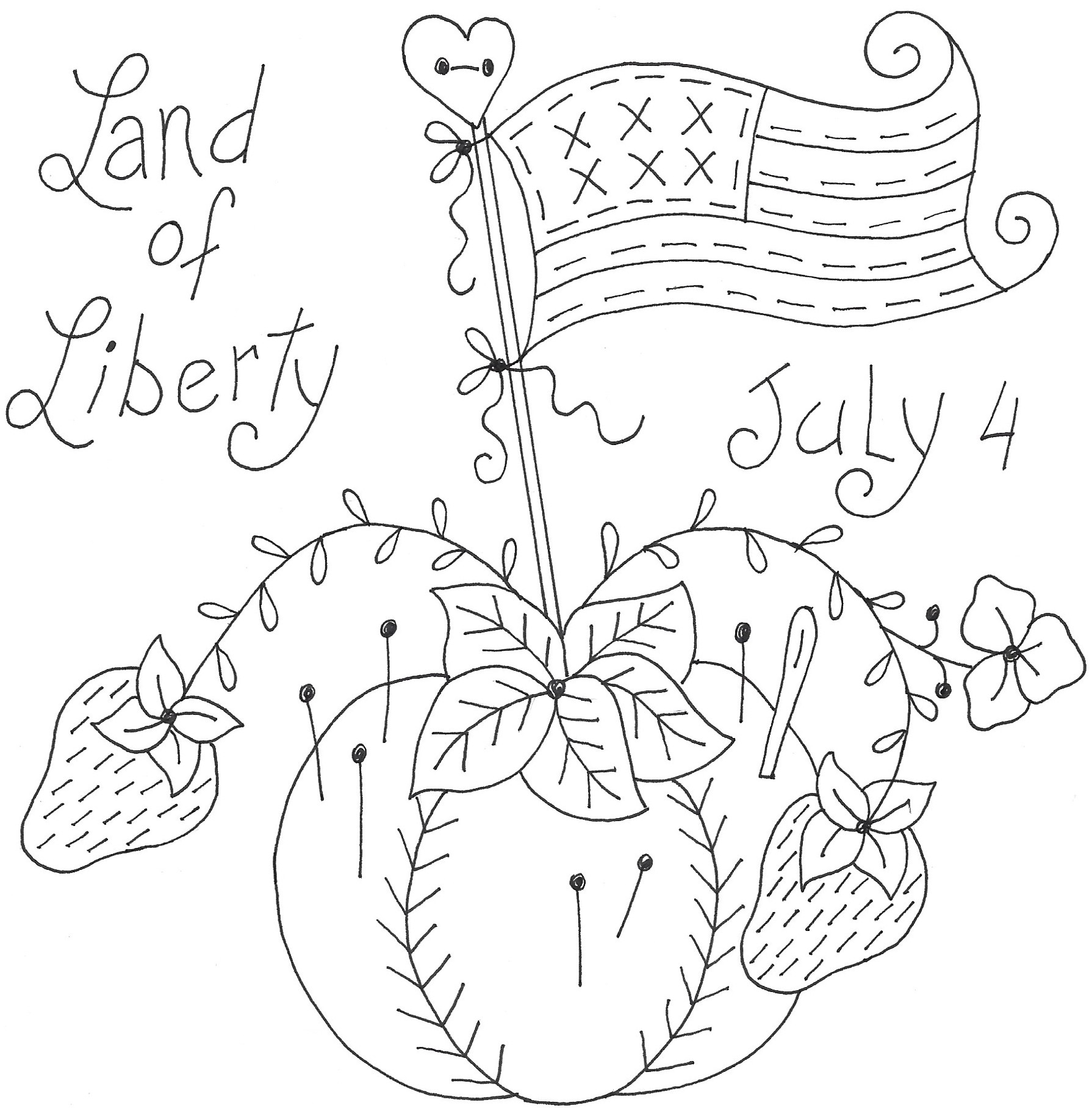Land of Liberty - Hand Embroidery Complete Kit