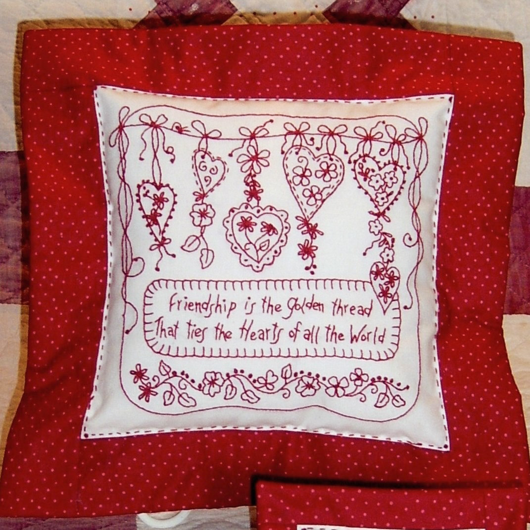 Friendship Ties the Hearts - Hand Embroidery Complete Kit