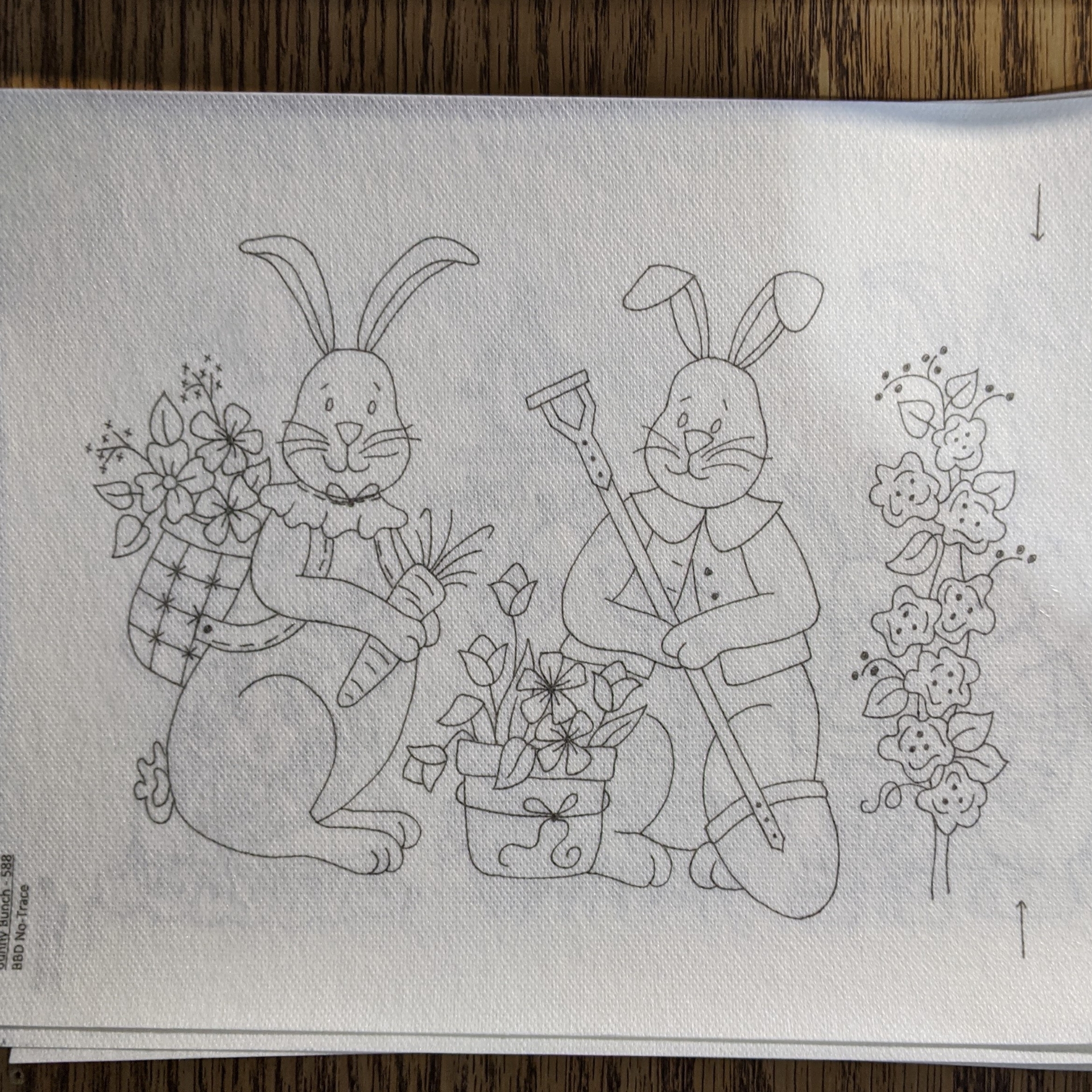 Bunny Bunch Table Runner - Hand Embroidery Kit
