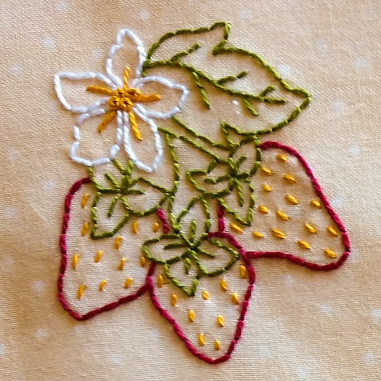 Garden Bounty Mini Quilt - Hand Embroidery Complete Kit
