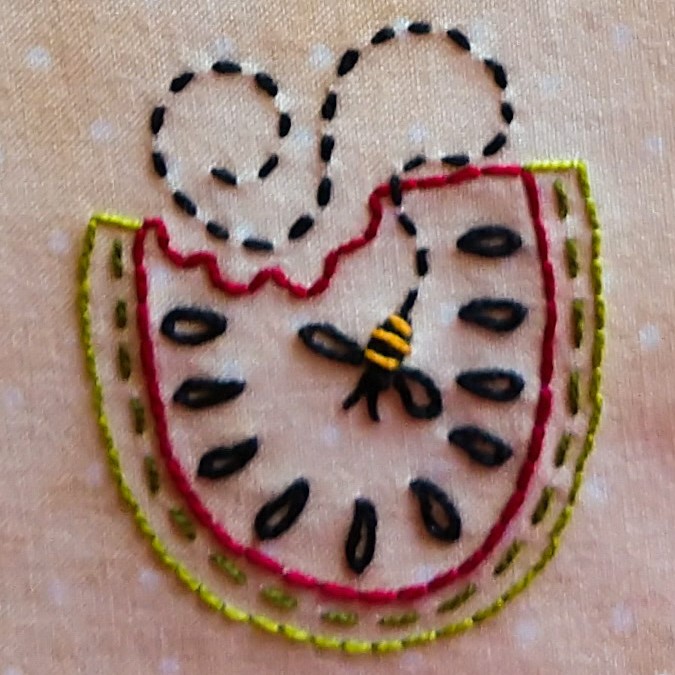 Garden Bounty Mini Quilt - Hand Embroidery Complete Kit