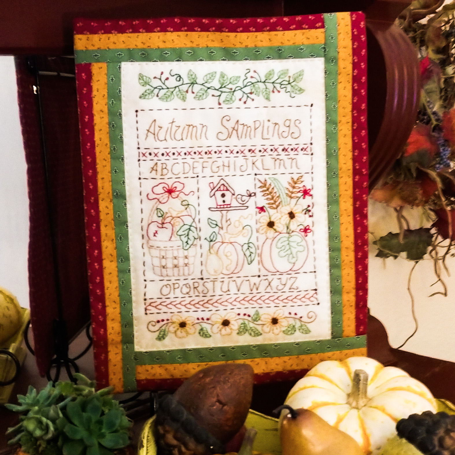 Autumn Samplings - Hand Embroidery Complete Kit