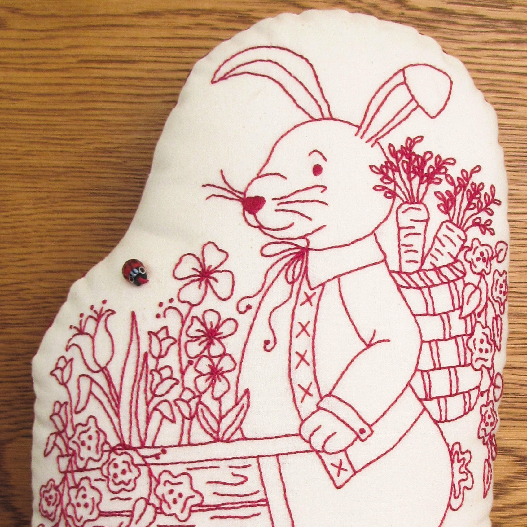 Bunny Rabbit Door Stop - Hand Embroidery Complete Kit