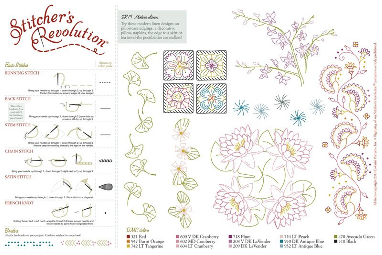 Iron-On Embroidery - Modern Linens