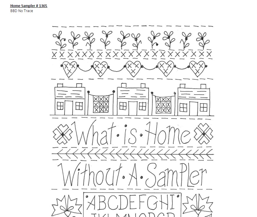 Home Sampler - Hand Embroidery Complete Kit