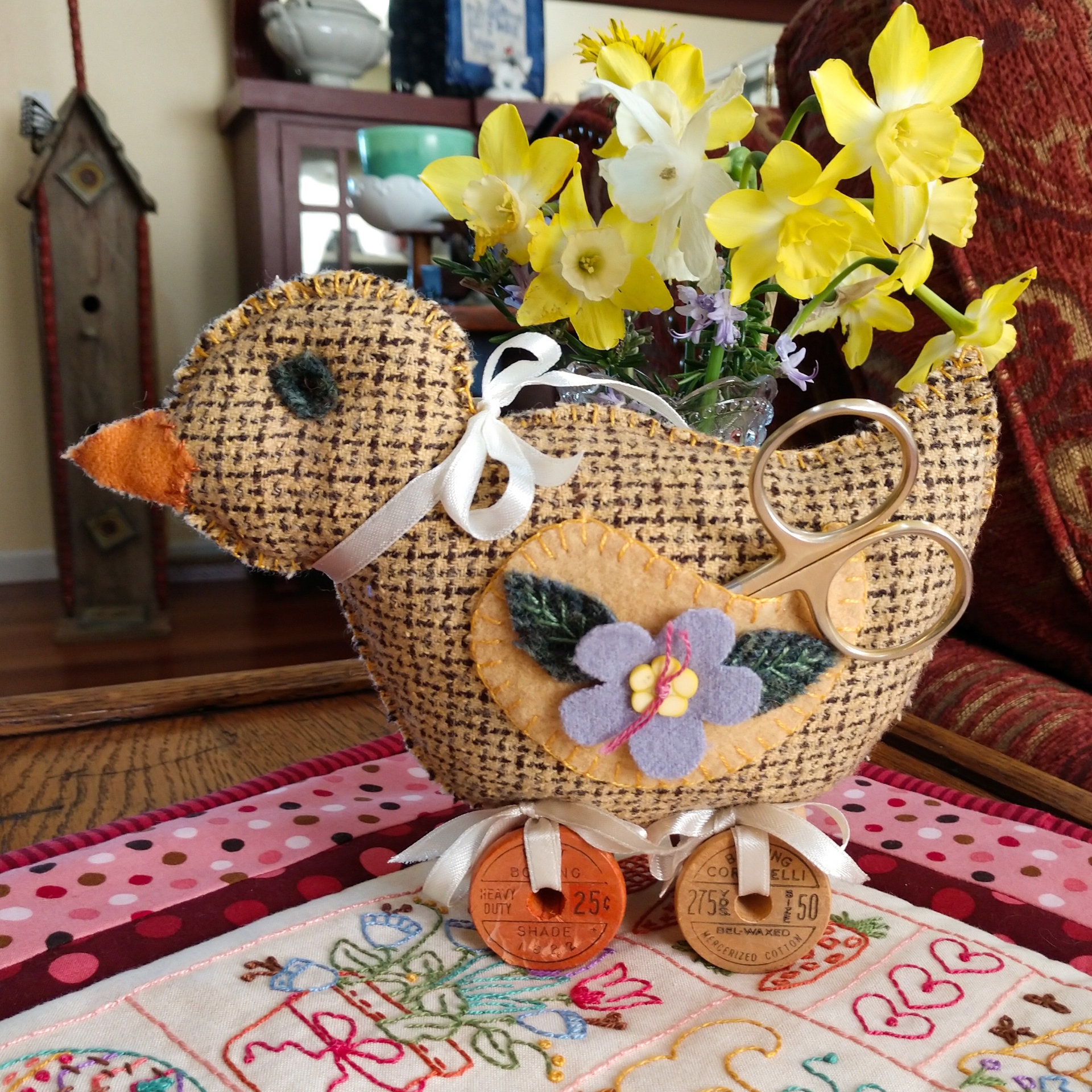 Spool Critters - Wool Applique Pattern - Download