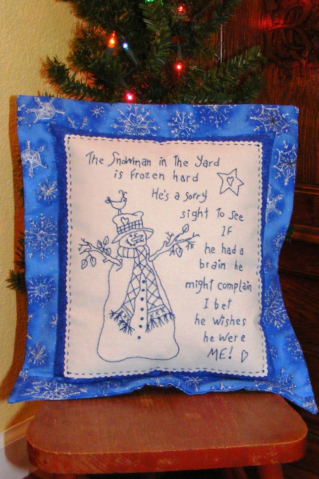 Frozen Fred - Hand Embroidery Pattern