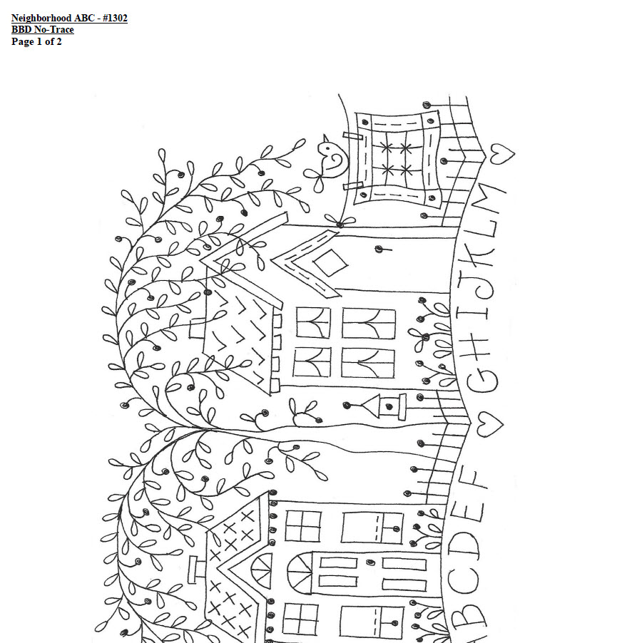 Neighborhood ABC - Hand Embroidery - Complete Kit