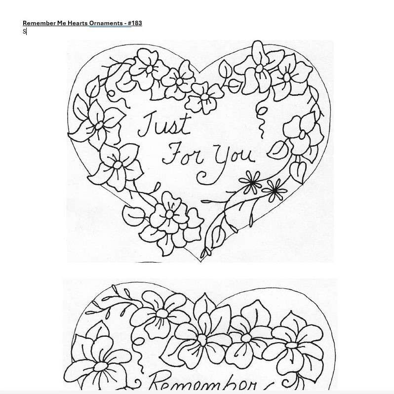 Remember Me Stitchery - Hand Embroidery Pattern - Download