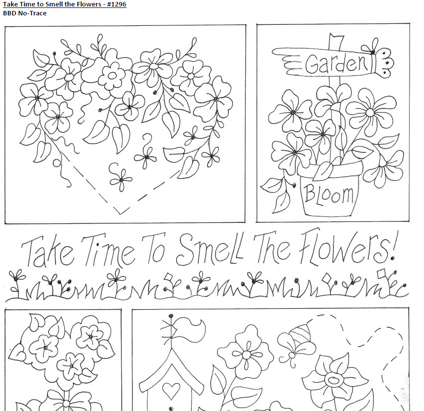 Take Time to Smell the Flowers - Hand Embroidery Complete Kit