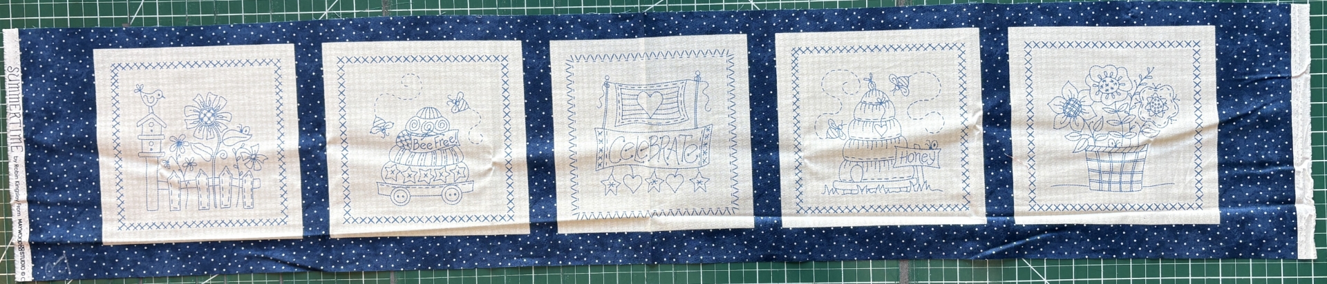 Almost Perfect - Summertime Collection - Blocks - Blue - 1 Row
