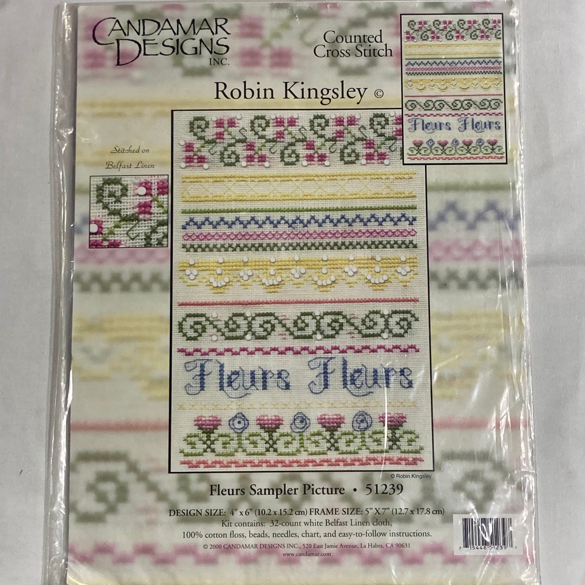 Fleur Sampler - Counted Cross Stitch - Kit